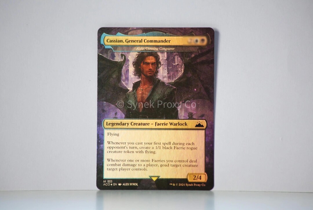 ACOTAR Series MTG Proxy Trading Card - Cassian, General Commander ...