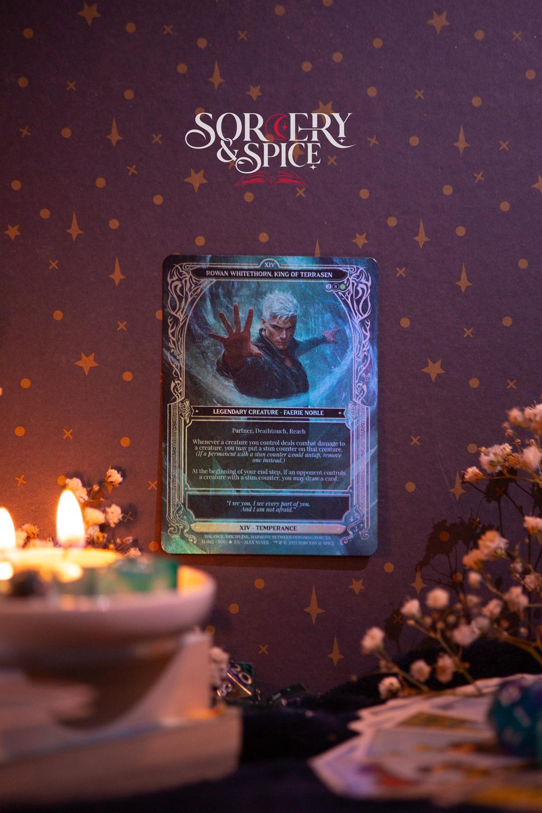 Rowan Whitethorn, King of Terrasen - Original Mtg-compatible Tarot ...