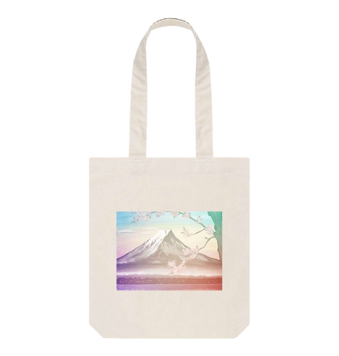 Fuji Art Tote Bag Pastel - Etsy