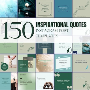 150 Inspirational Quotes Templates - Etsy