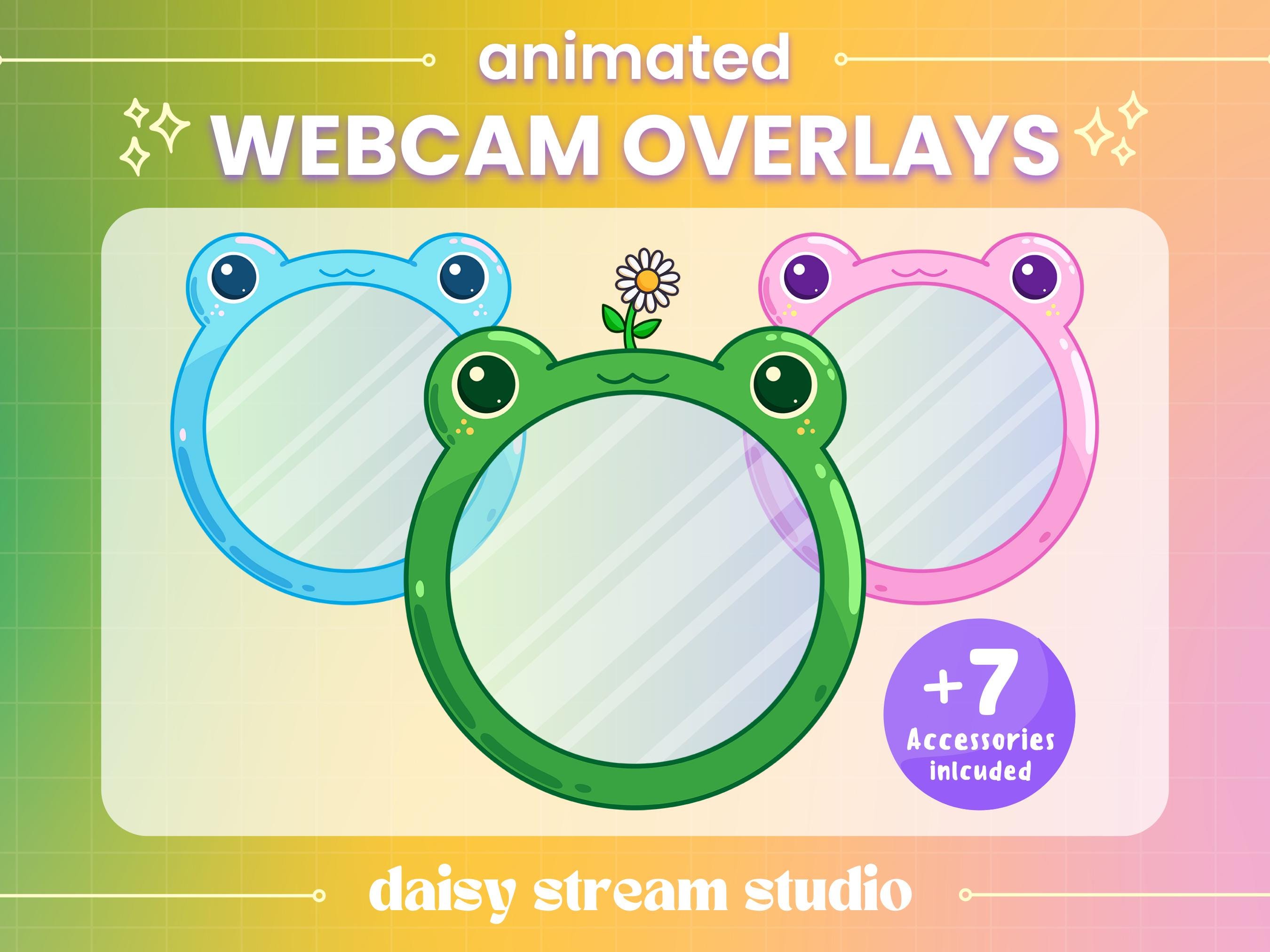 Animated Froggy Webcam Overlay Pack | Webcam Borders and Decorations ...
