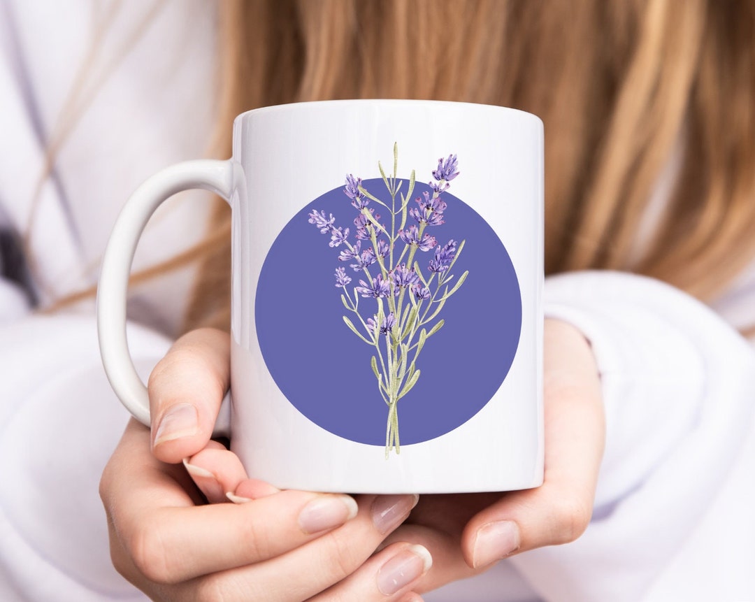 February Birth Flower Mug, Ceramic Birth Month Flower Mug, Birth Flower ...