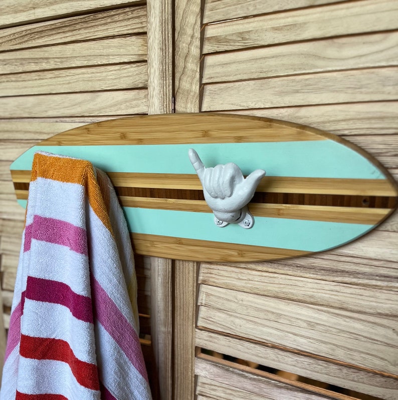Surfboard Shaka Wall Decor - Etsy