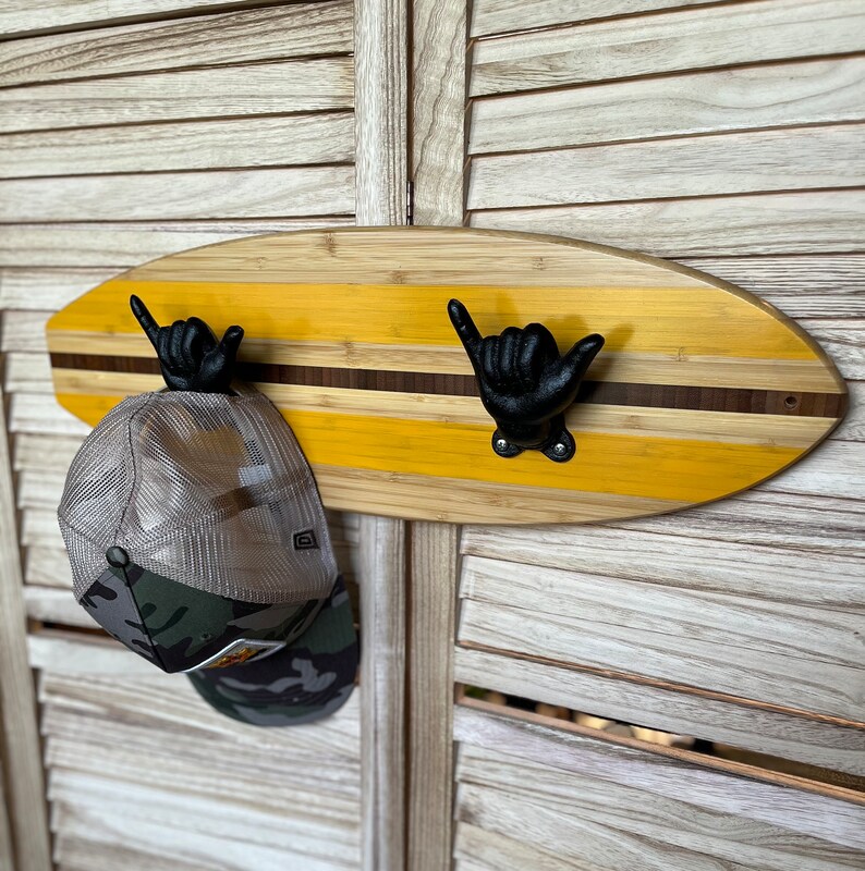 Surfboard Shaka Wall Decor - Etsy