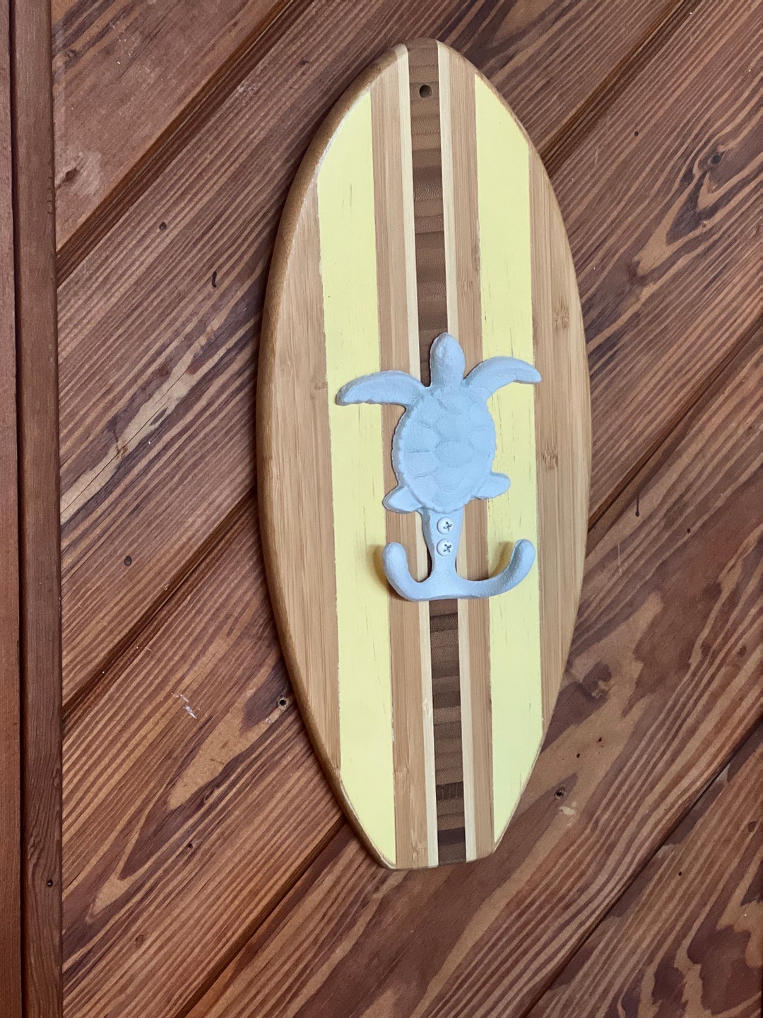 Beach Surfboard Turtle Wall Hooks. Tropical Home Decor. - Etsy