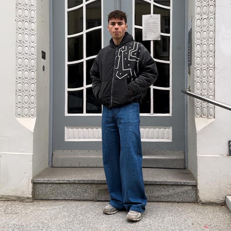 Baggy Straight Fit Jeans - Etsy