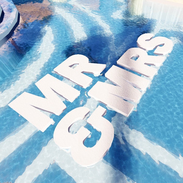 Floating Pool Letters - Etsy