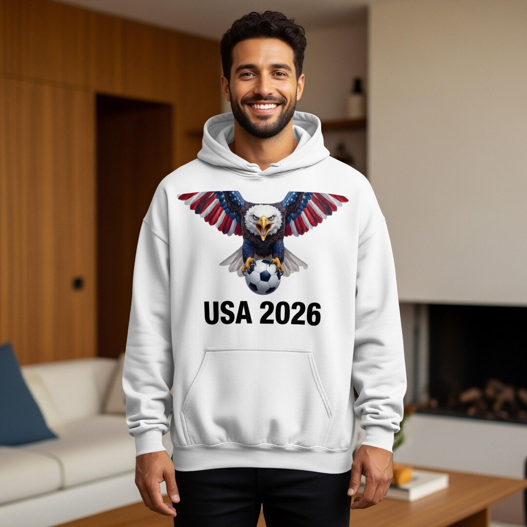 USA 2026 Hoodie, Patriotic Eagle Hoodie, American Pride, Fourth of July ...