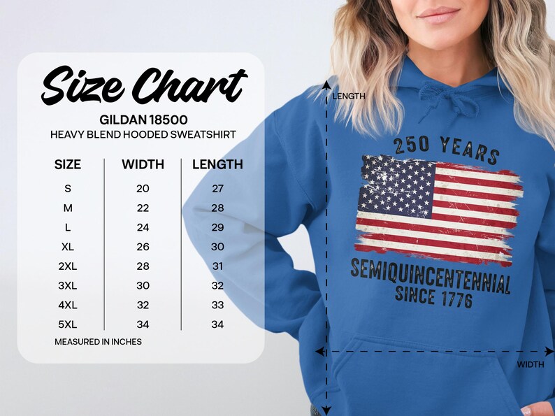 250 Years Semiquincentennial Hoodie, American Flag, Since 1776 ...