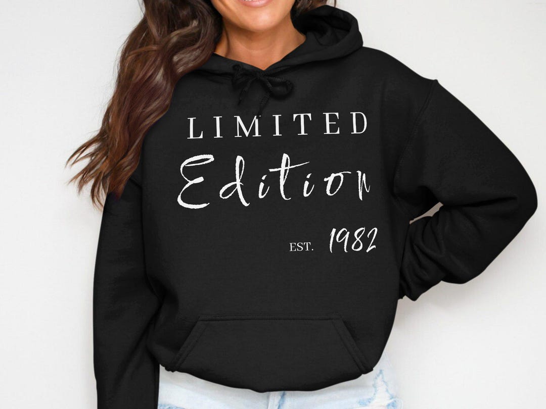 Limited Edition Hoodie Est 1982 Birthday Gift Retro Hoodie 1982 Birth ...