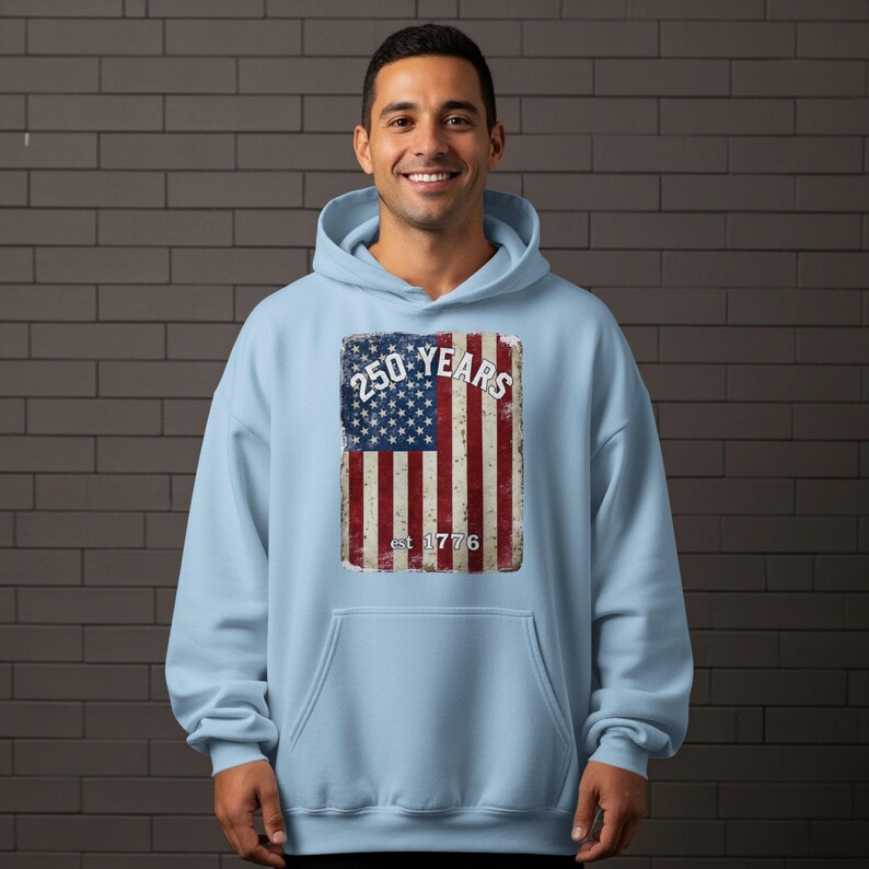 Americas 250th Birthday Hoodie, Patriotic Unisex Hoodie, Democratic ...