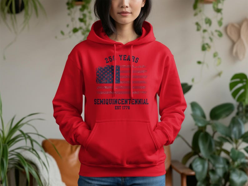 250 Years Semiquincentennial Hoodie, Patriotic Gift, USA Birthday ...