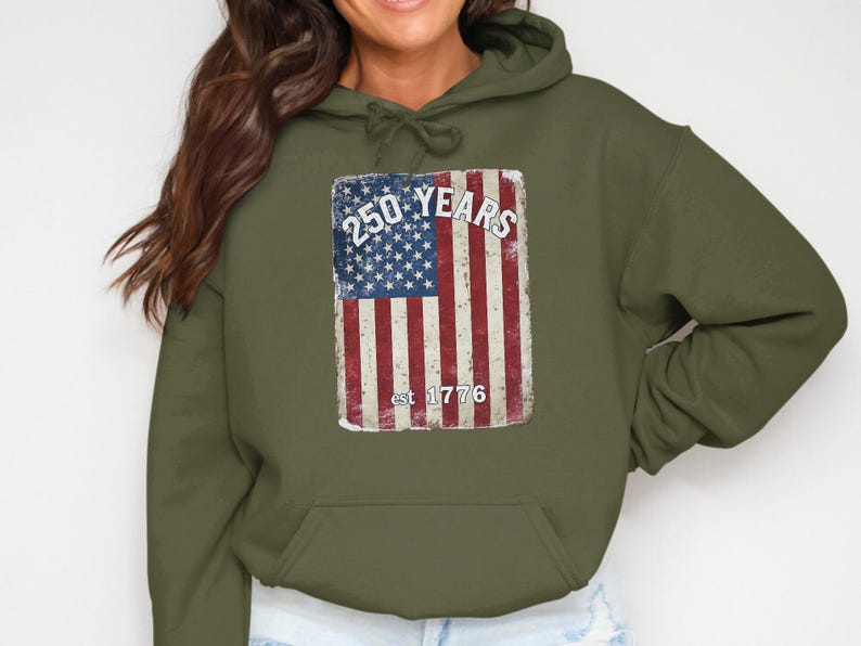 Americas 250th Birthday Hoodie, Patriotic Unisex Hoodie, Democratic ...