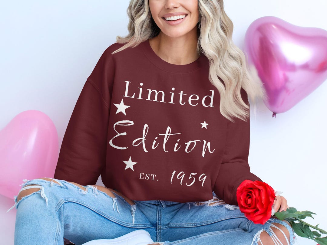 Limited Edition Sweatshirt, Personalized Year Sweatshirt, Established ...