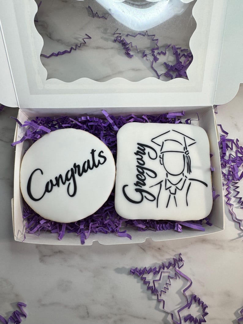Custom Graduate Cookie Stencil Line Drawing Graduation 2025 Girl ...