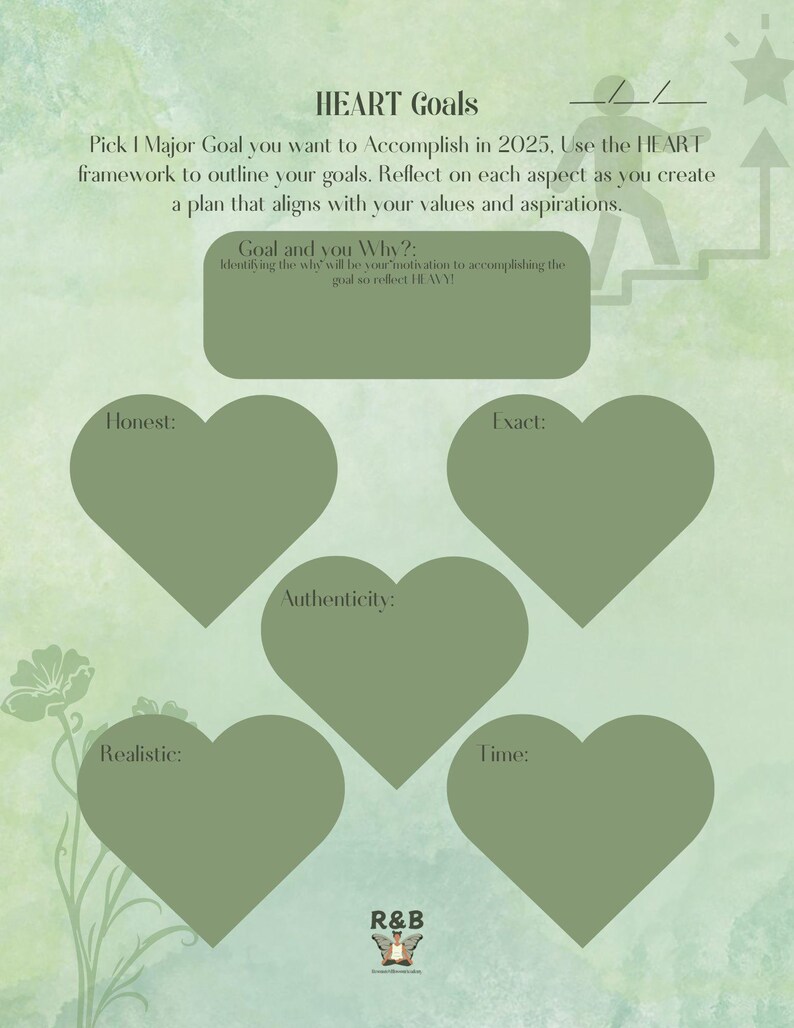 2025 Goal Setting Package ~ Downloadable/printable Worksheets - Etsy