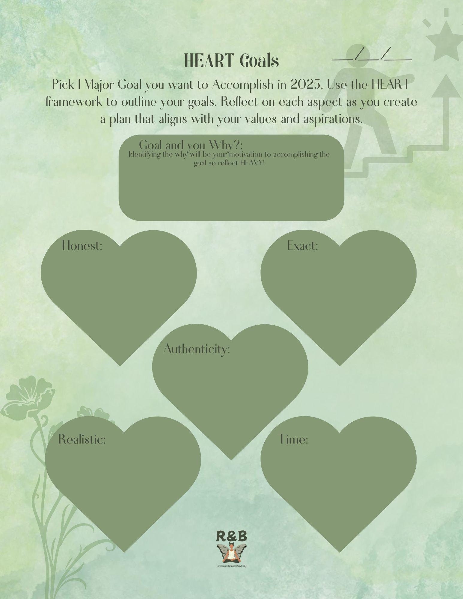 2025 Goal Setting Package ~ Downloadable/printable Worksheets - Etsy