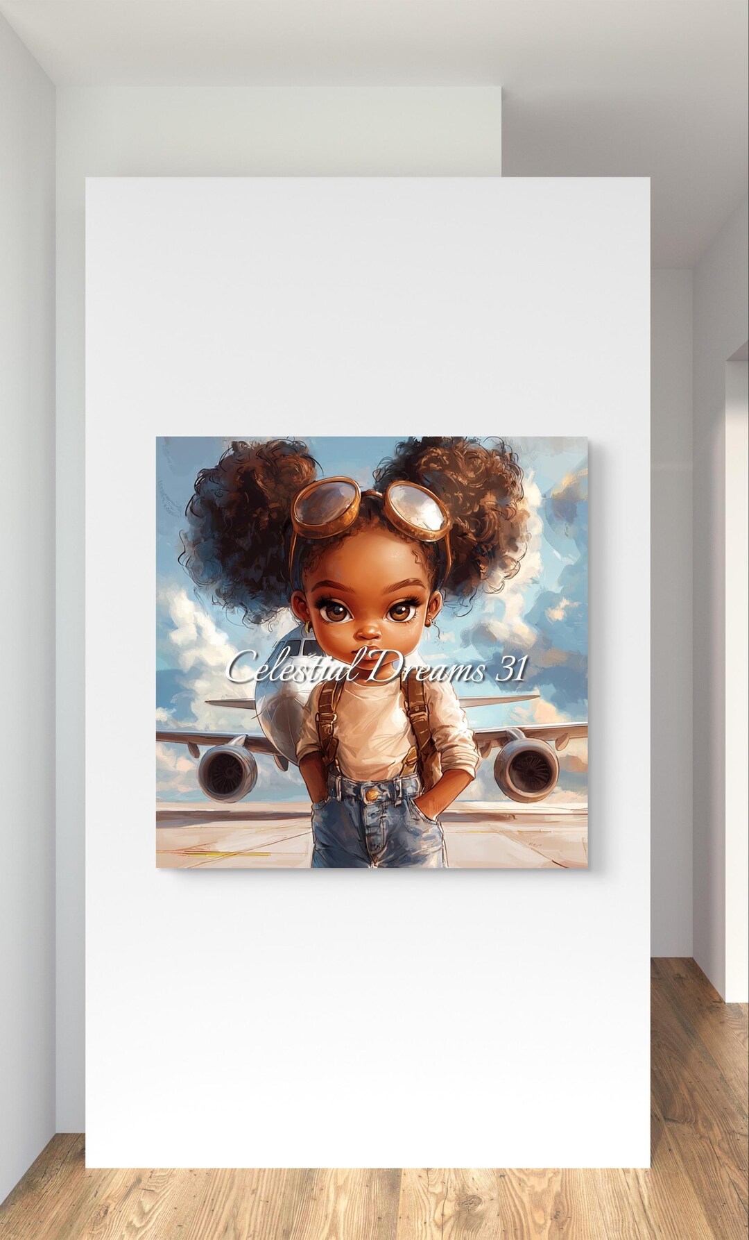 Little Girl Pilot Clipart Print Black Girl Magic Digital Download Kid ...