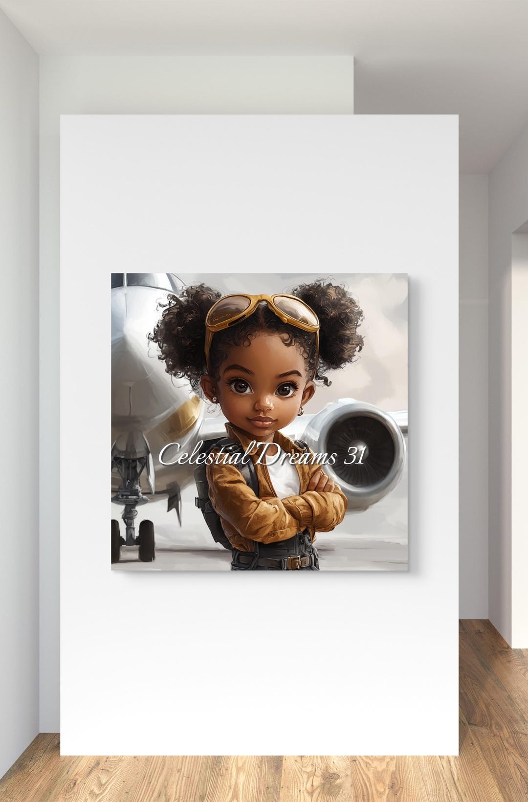 Little Girl Pilot Clipart Print Black Girl Magic Digital Download Kid ...