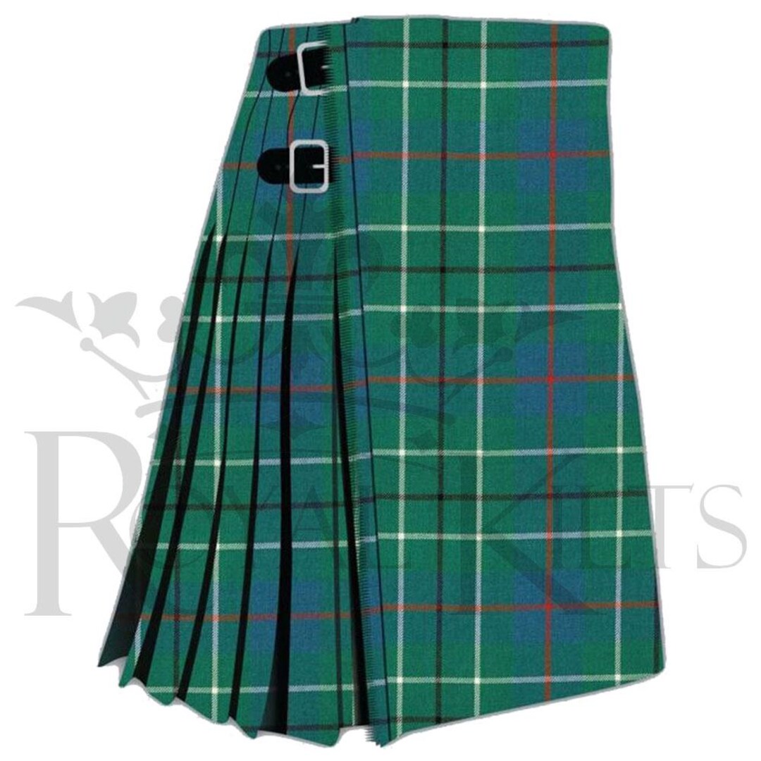 Highland Scottish Duncan Ancient Men's Handmade 8 Yard Tartan Kilt ...