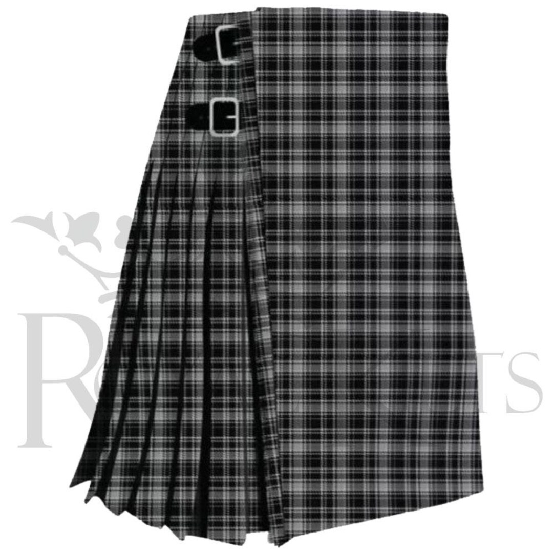Scottish Highland Drumond Gray Men's Handmade 8 Yard Tartan Kilt - Kilt ...