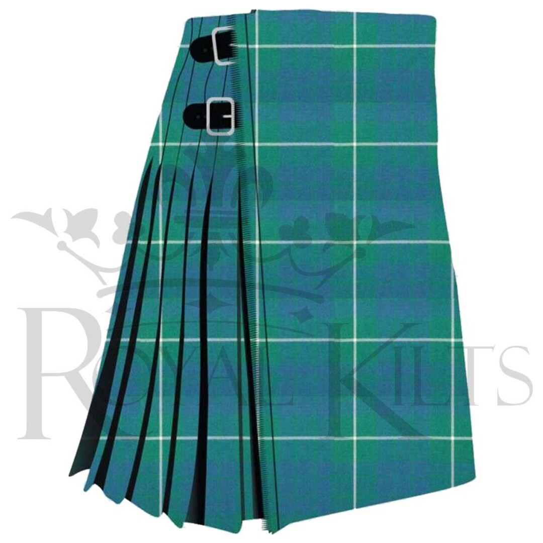 Scottish Highland Hamilton Green Ancient Men's Handmade Heavy Weight 8 ...