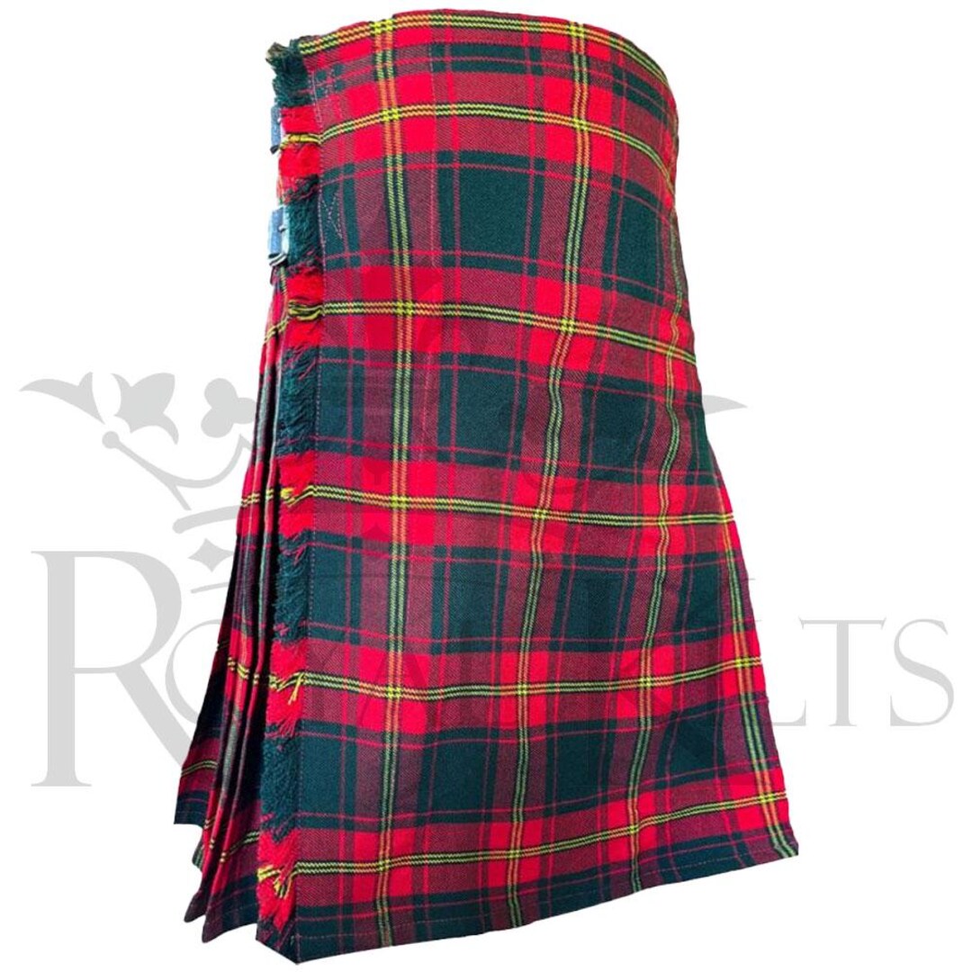 Scottish Highland Clan Ulster Red Men's Handmade Heavy Weight 8 Yard ...