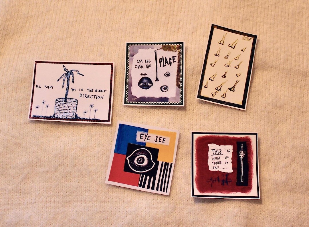 Artsy Illustrated Poetic Sticker Pack - Etsy