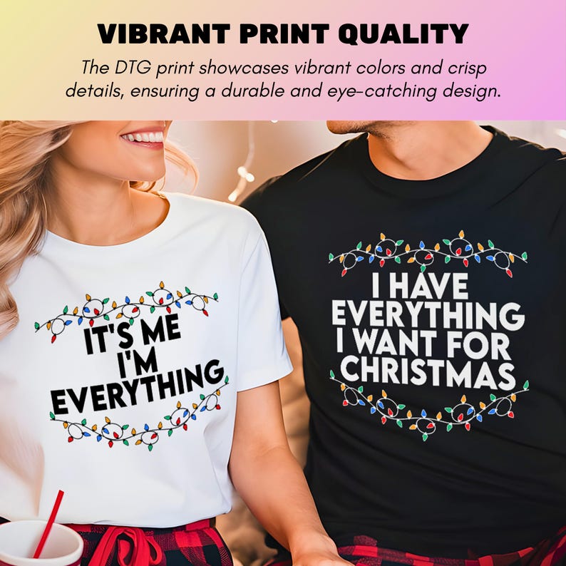 Couples Matching Christmas Shirts: I Have Everything I Want for ...