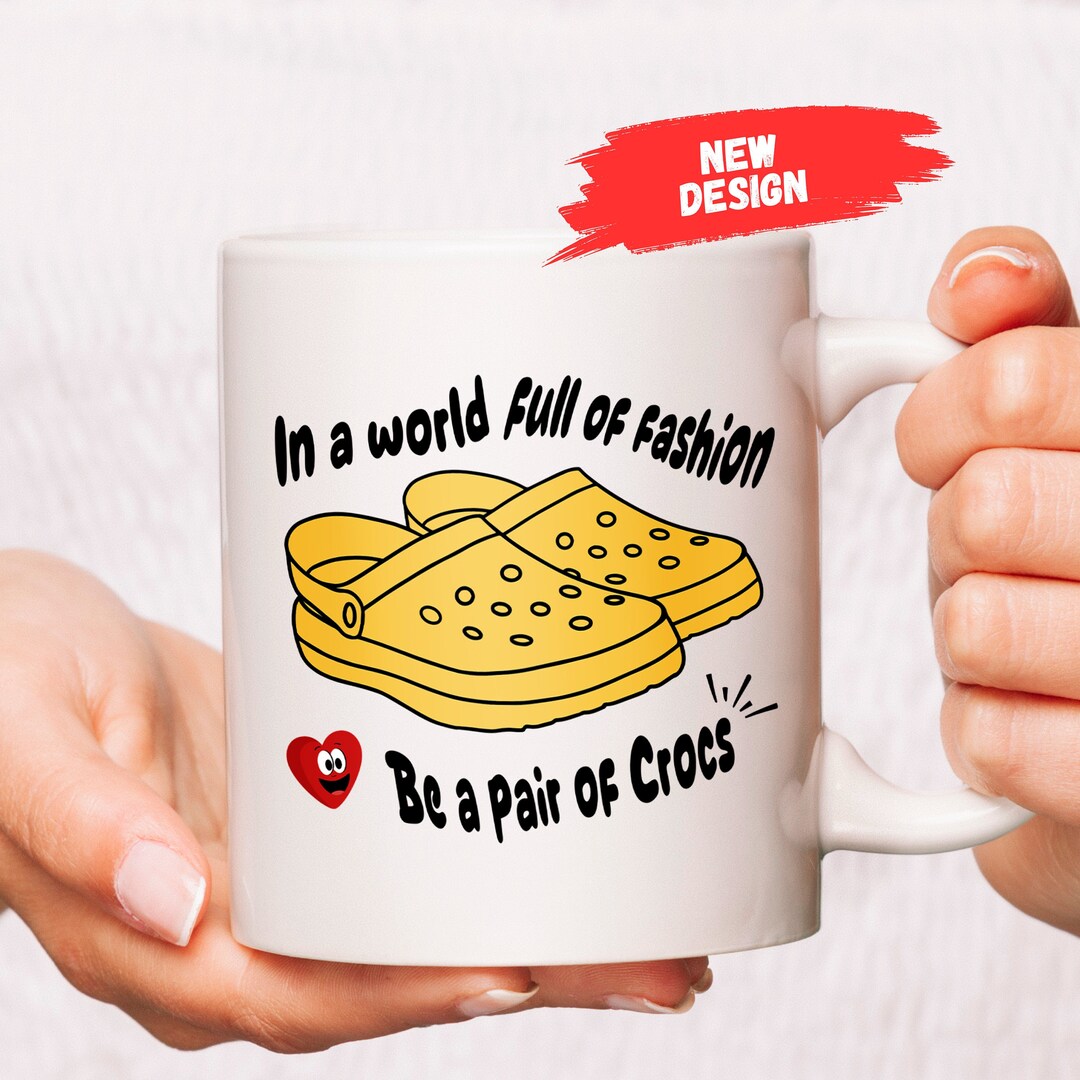 Funny Coffee Mug for Him, Personalized Croc Wanker Mug, Custom Croc ...