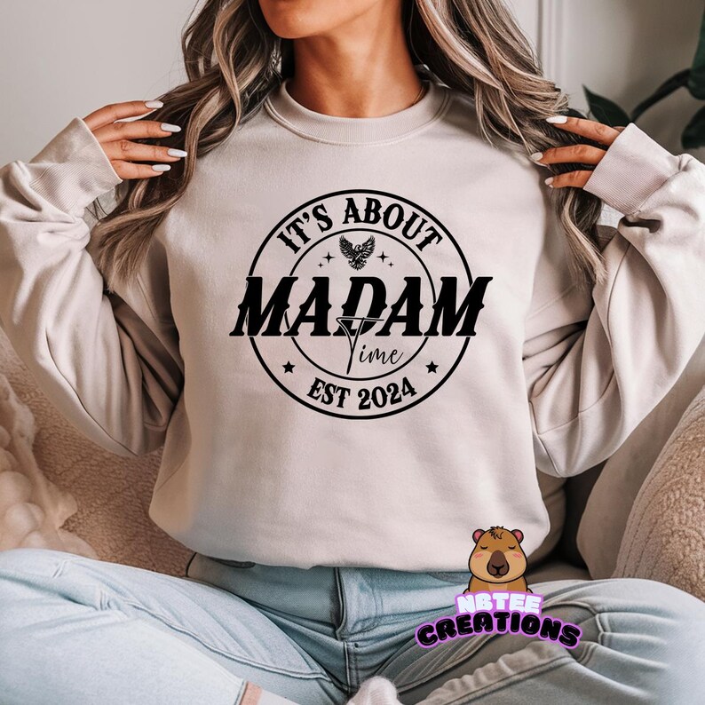 It's About Madam Time Svg, Madam President 2024 Election Svg, Womens ...