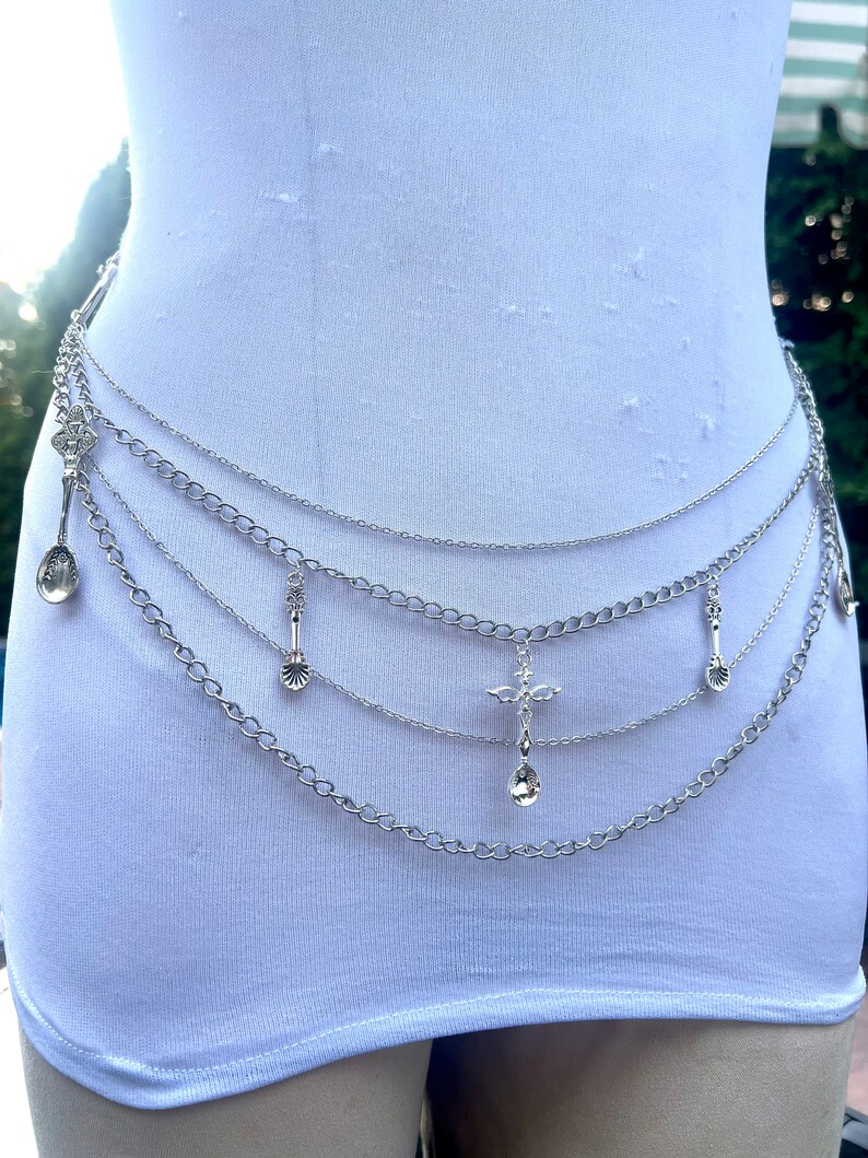 Silver Spoon Chain Belt - Etsy