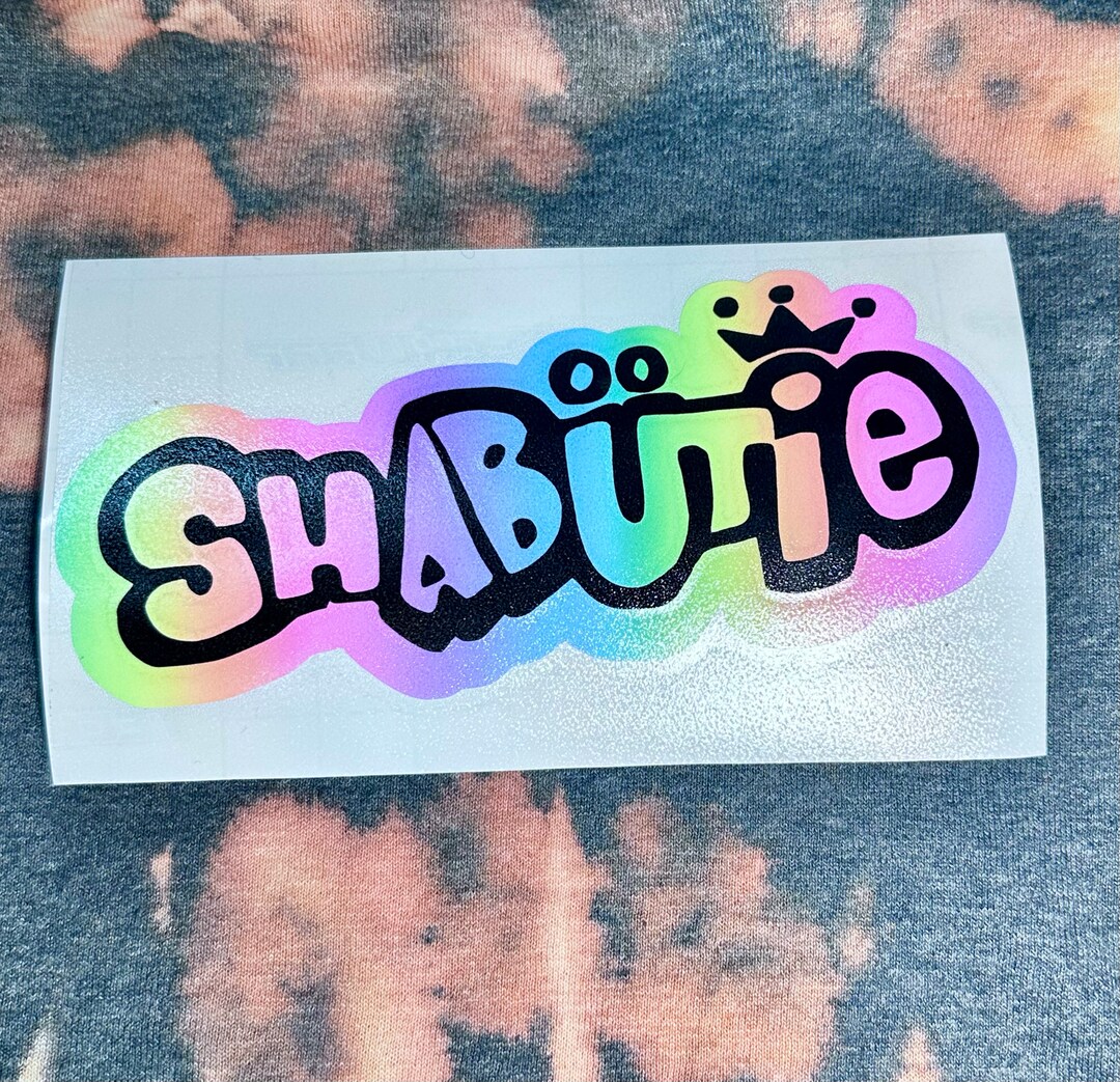 Shabutie Permanent Vinyl Decal - Etsy