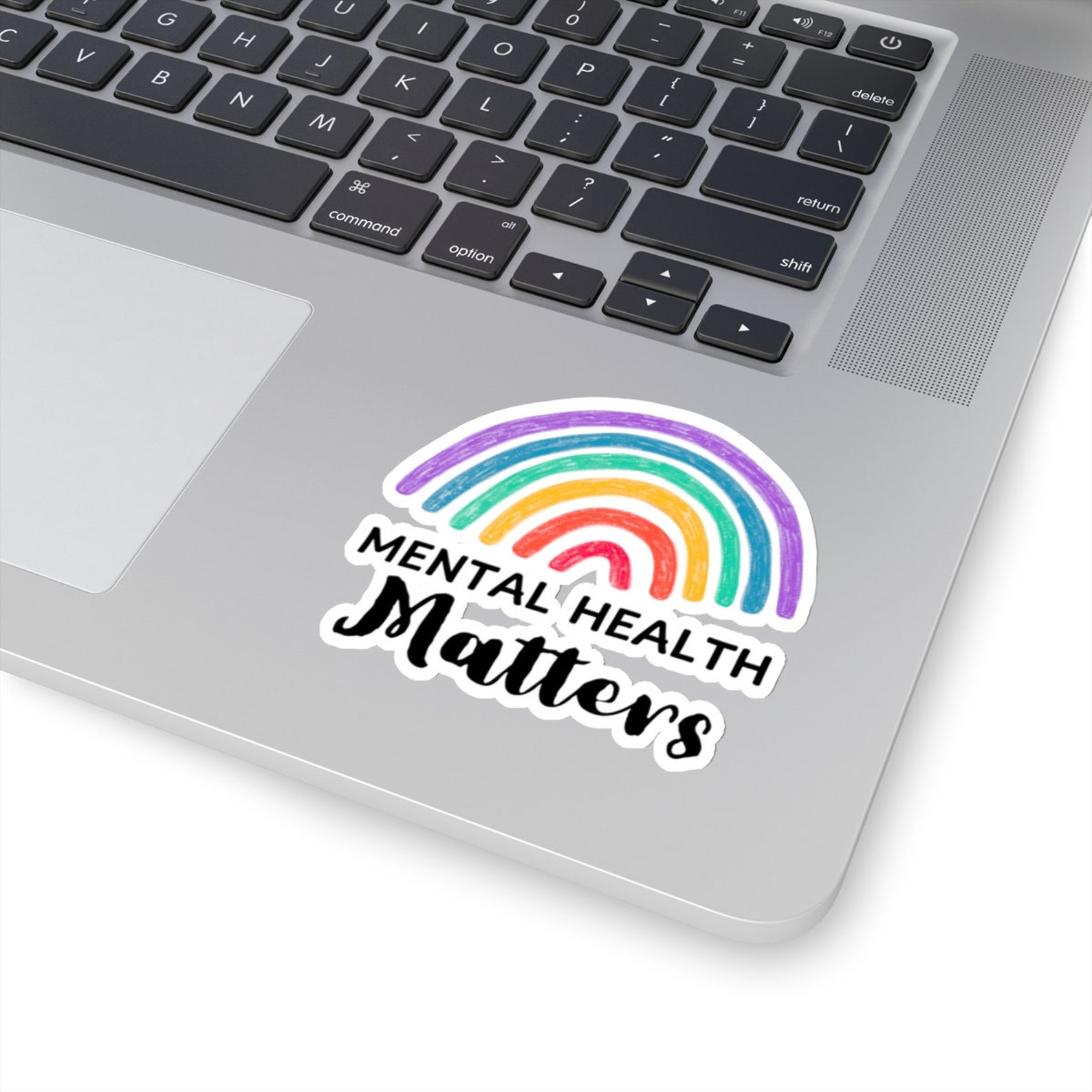Mental Health Sticker Mental Health Matters Rainbow Mental Health Kiss ...