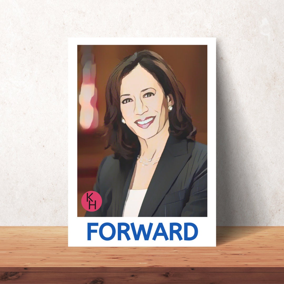 Kamala Harris 2024 Campaign Art Print Kamala Forward Election Poster - Etsy