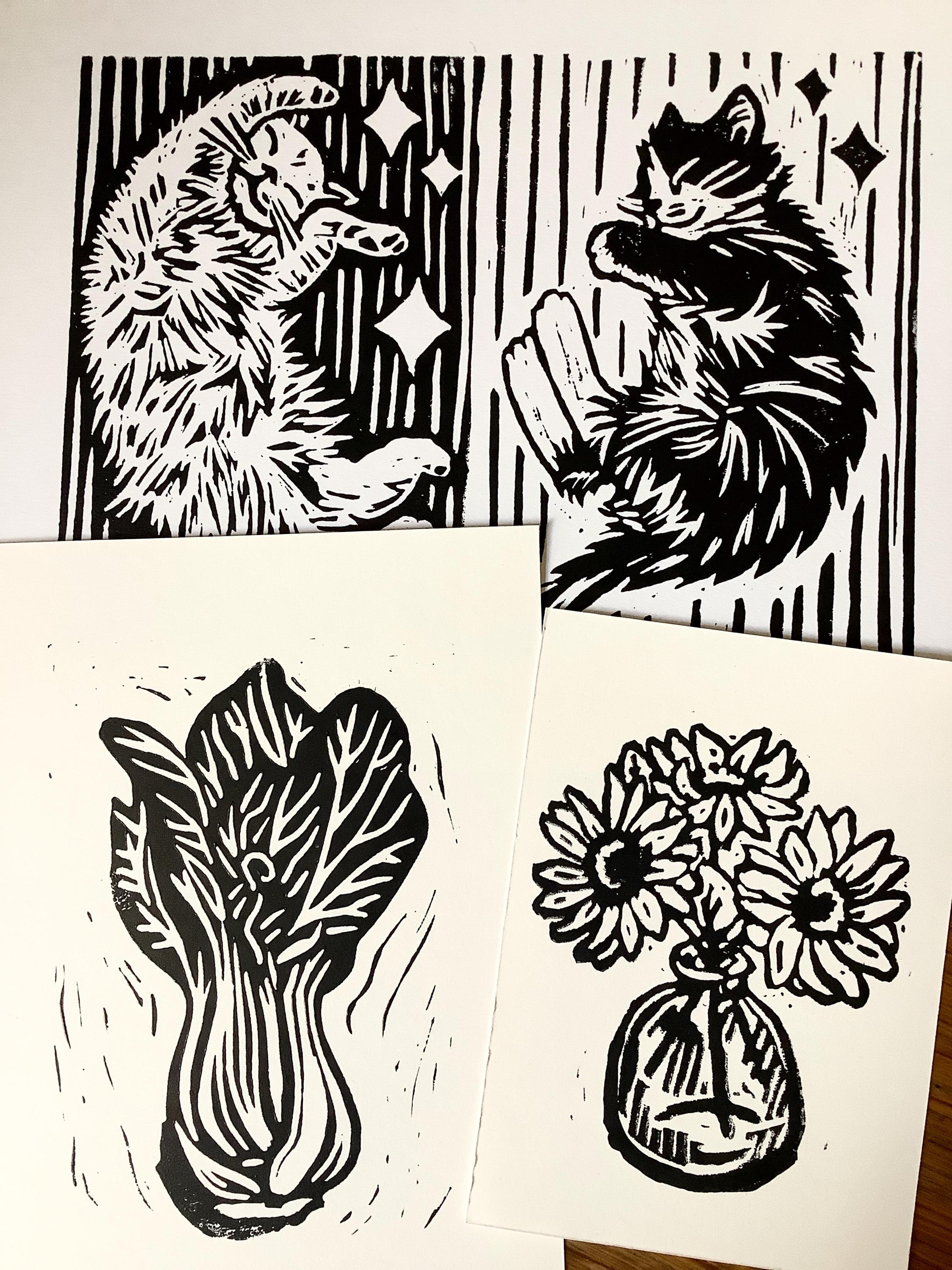 Lino Seconds - Various Designs and Sizes - Etsy