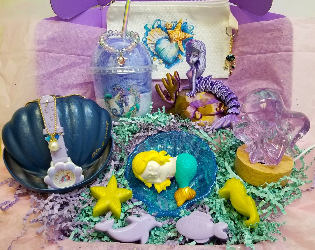 Hand-crafted Mermaid Gift Box for Girls, Customized Tween Gift Box ...