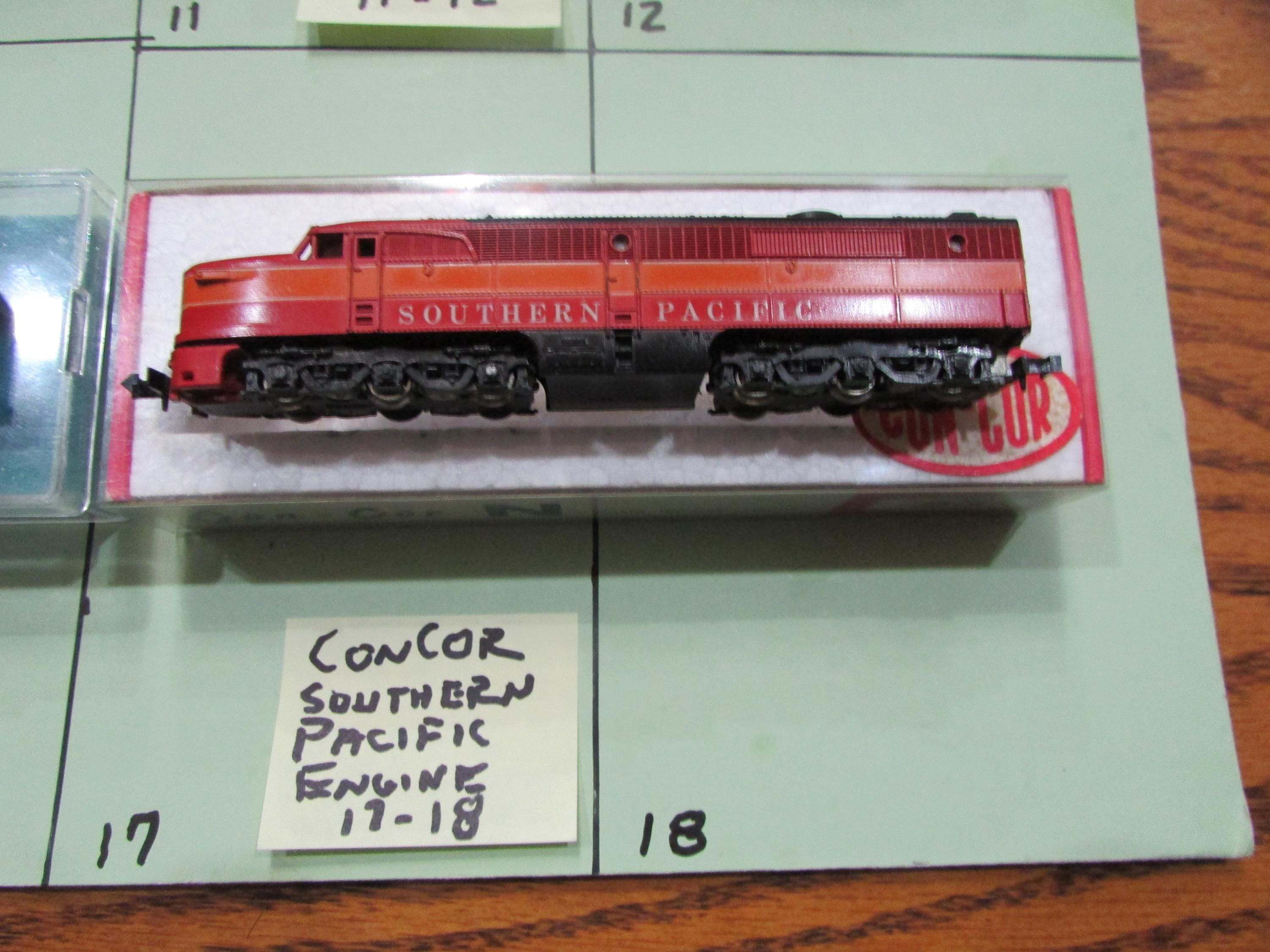 Vintage N Scale Con-cor Union and Southern Pacific and Sante Fe Train ...