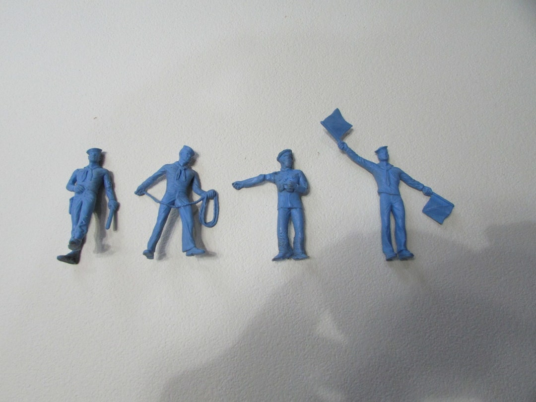 Vintage Ideal Plastic Navy Sailor Military Soldiers Lot 6 - Etsy