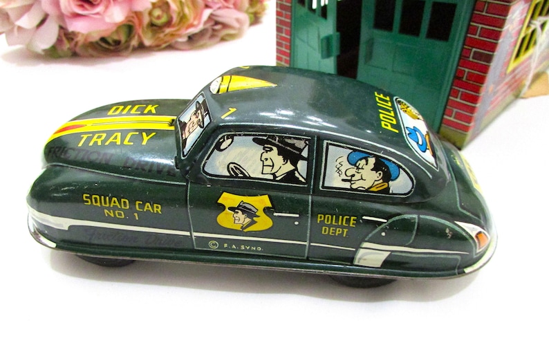 Vintage Marx Dick Tracy Police Station Complete With Squad Car - Etsy