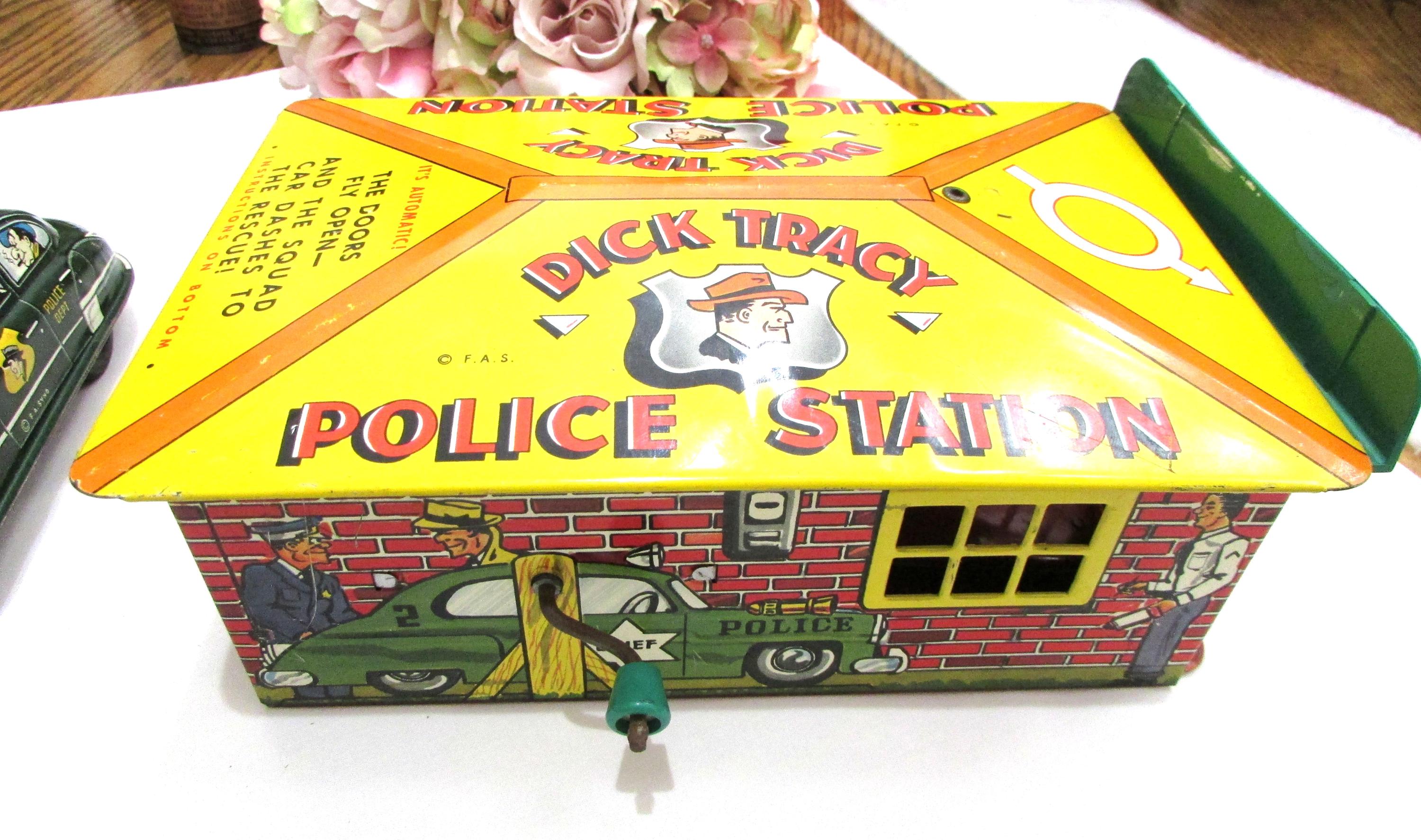 Vintage Marx Dick Tracy Police Station Complete With Squad Car - Etsy