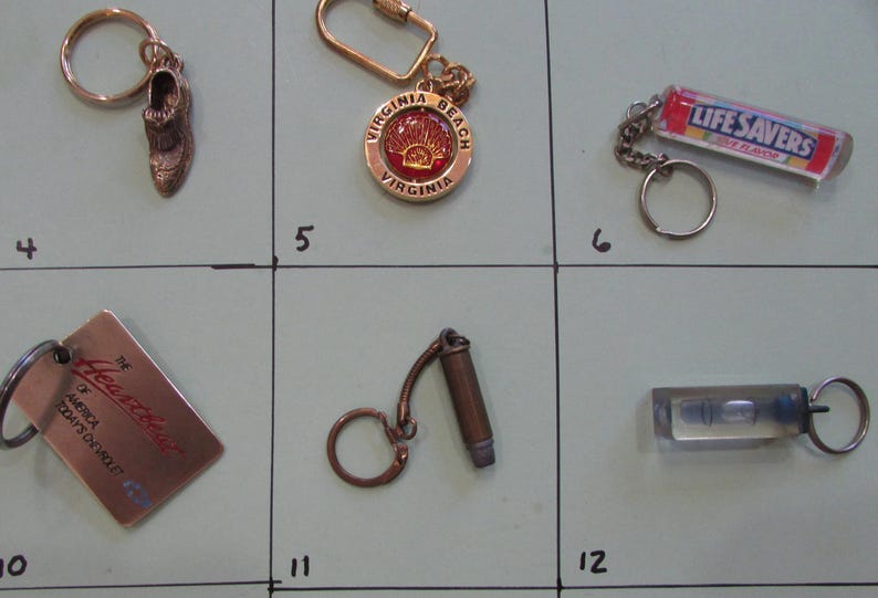 Vintage Collectible Key Chains 50s 60s 70s - Etsy