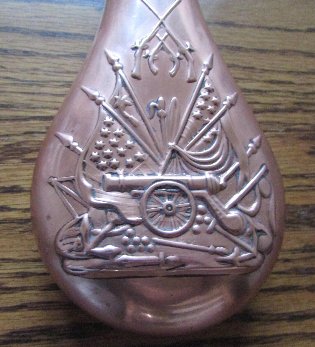 Antique Copper and Brass Powder Flask Sharp - Etsy
