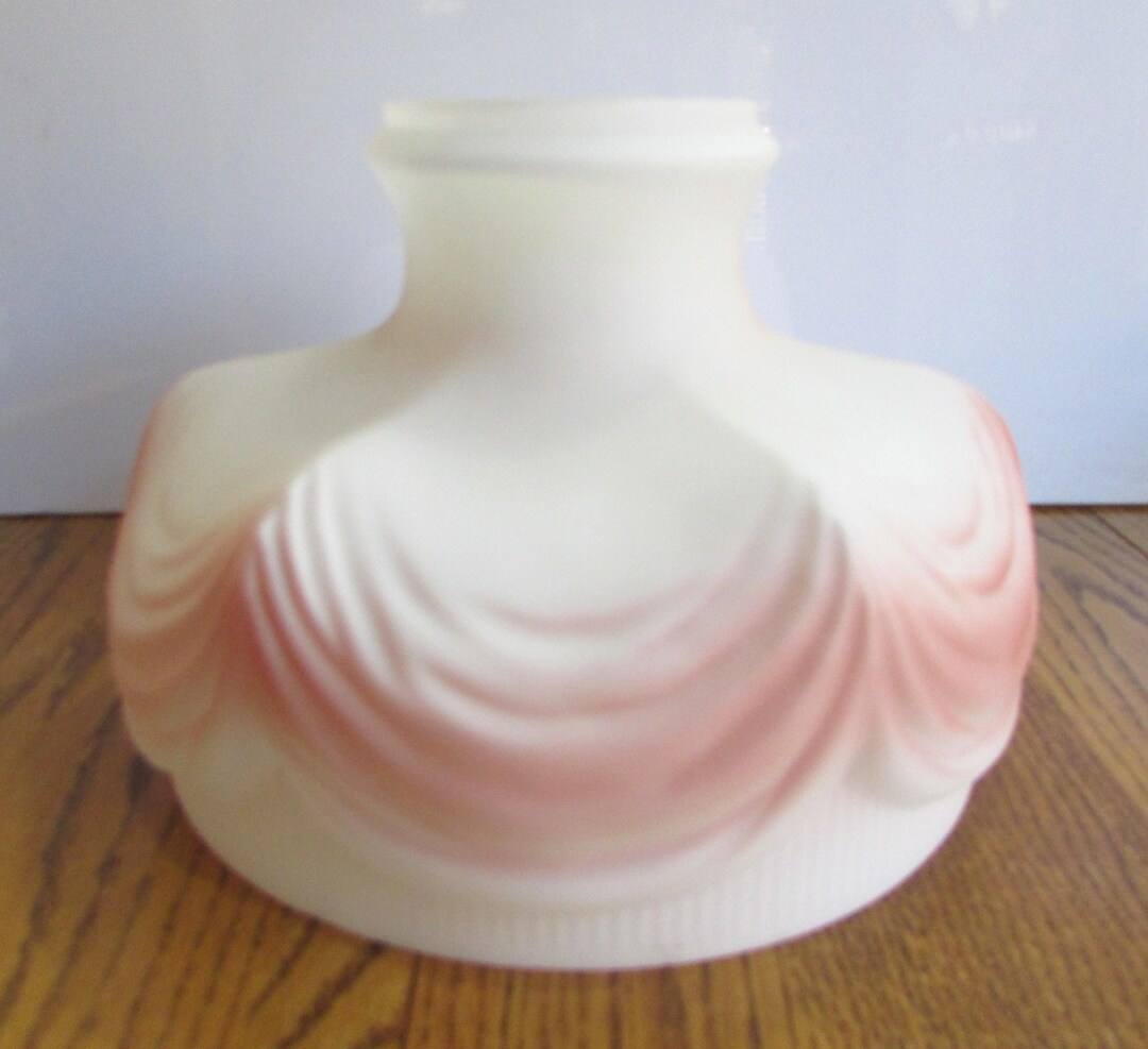 Vintage Glass Satin Drape Shade Made for Coleman and Aladdin Lamps 10 ...