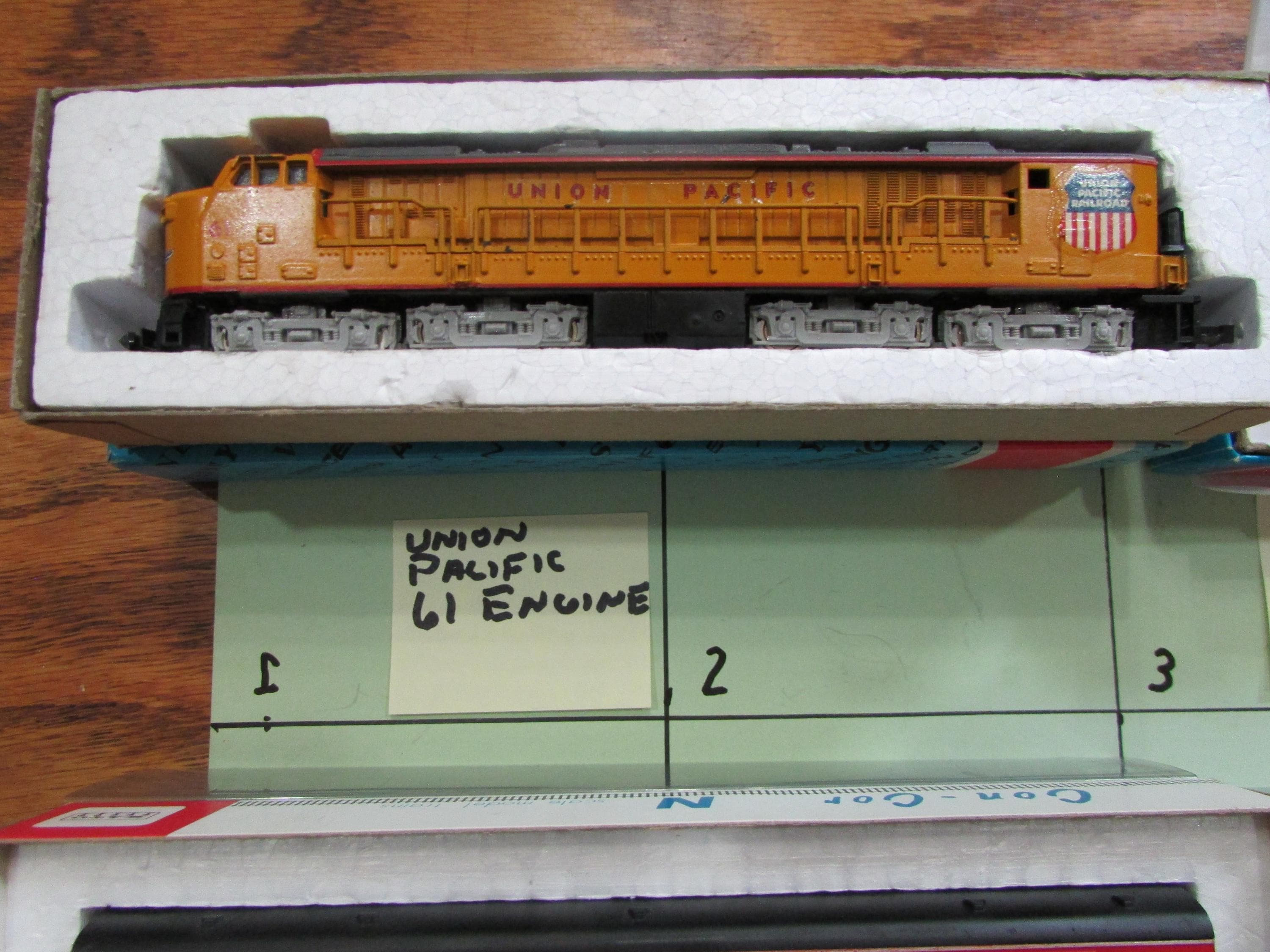 Vintage N Scale Con-cor Union and Southern Pacific and Sante Fe Train ...