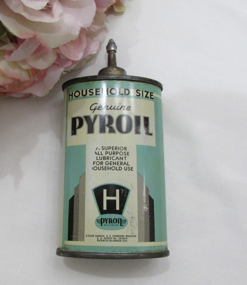 Vintage Pyroil Handy Oil Tin Can - Etsy