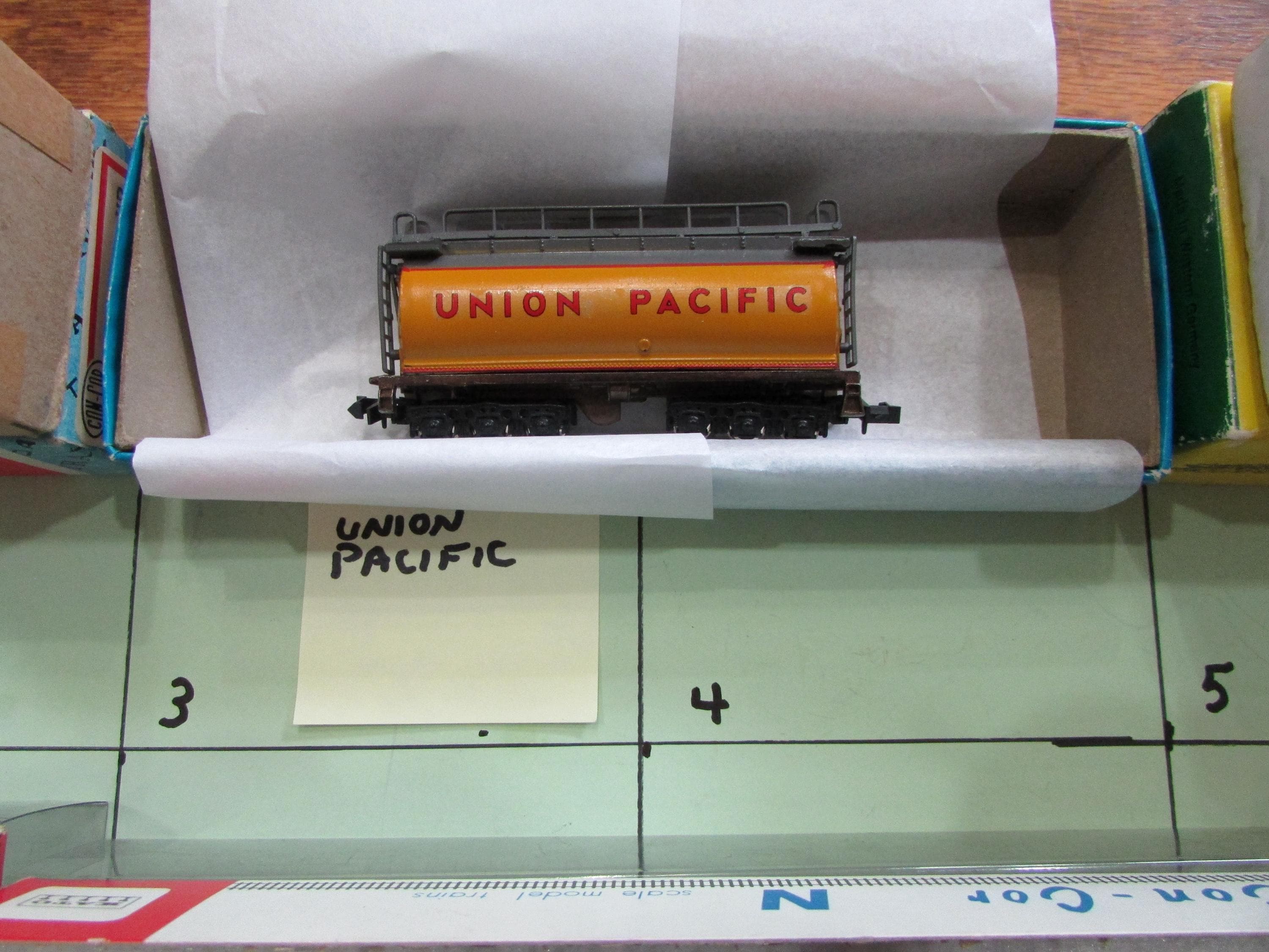 Vintage N Scale Con-cor Union and Southern Pacific and Sante Fe Train ...