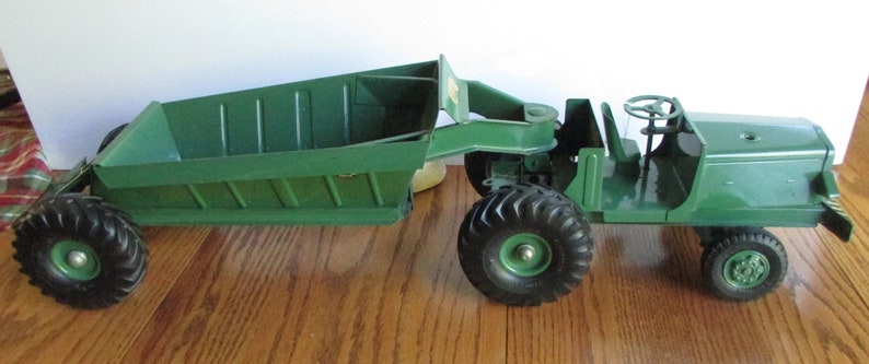 Doepke Model Toys Euclid Pioneer Bottom Dump Earth Mover Green Toy - Etsy