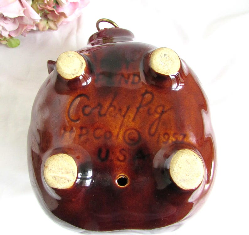 Vintage Hull "corky Pig" 1957 Piggy Bank - Etsy