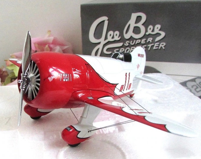 Vintage Gee Bee Super Sportster Die Cast Metal 1:48 First Gear Replica ...